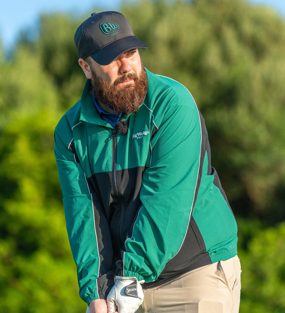 Big Wedge Golf Jacket - Black/Green