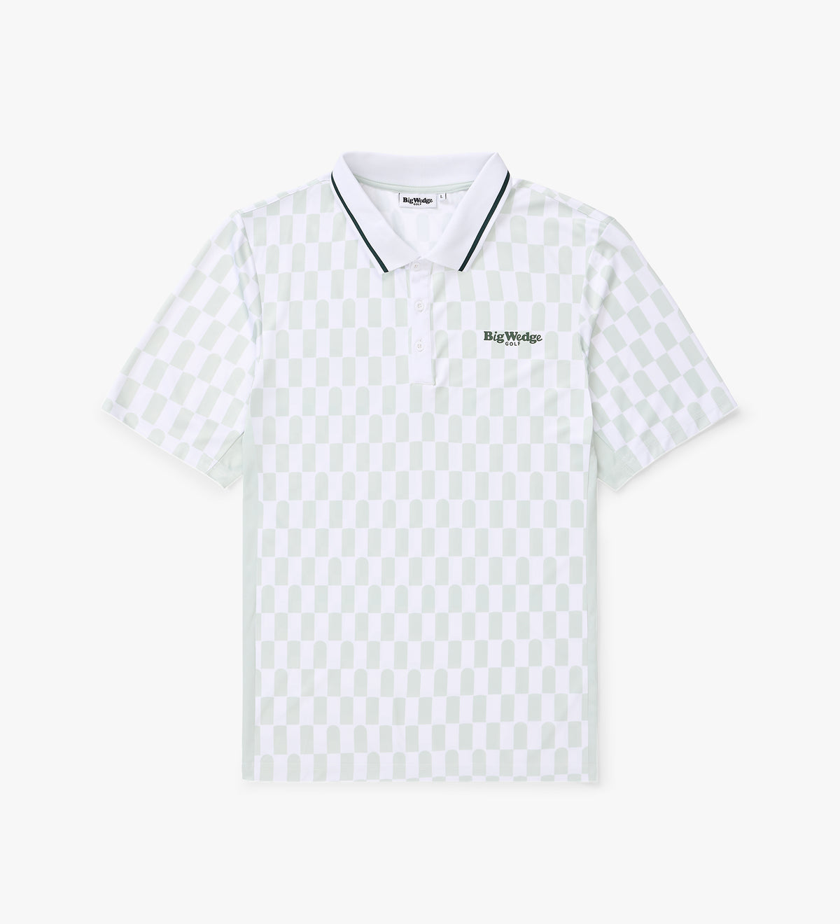 Big Wedge Arch Check Polo – Pale Green